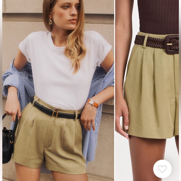 Reformation | Shorts | New Reformation Mason Short Sage Green 2 | Poshmark